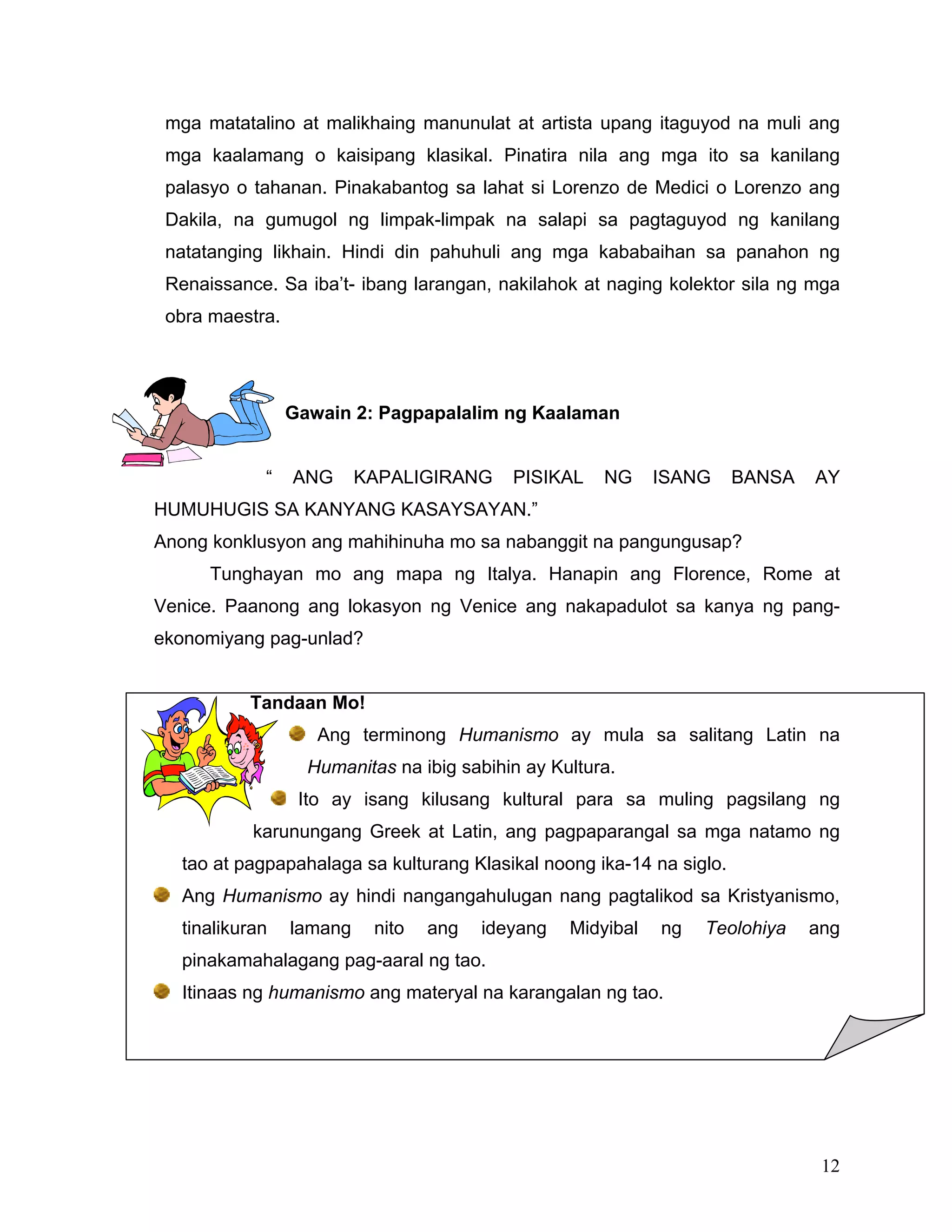 Modyul 11 ang renaissance muling pagsilang- | PDF