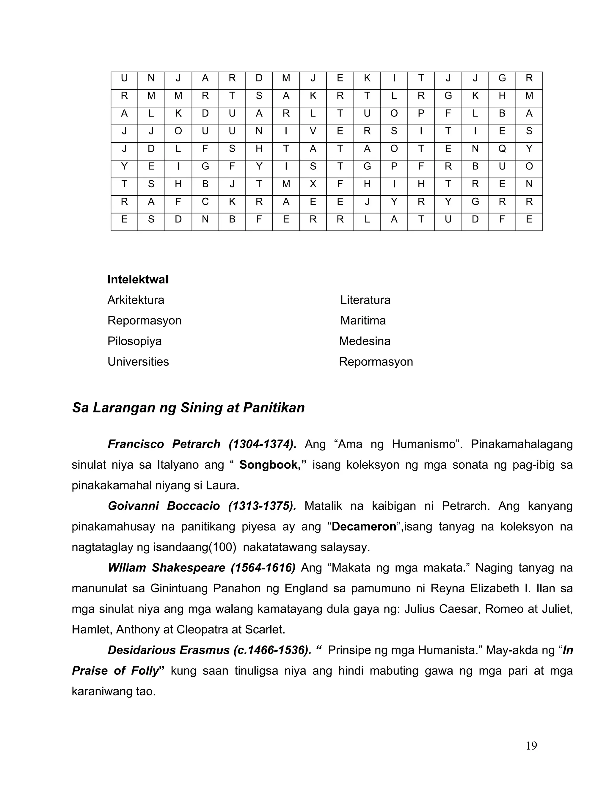 Modyul 11 ang renaissance muling pagsilang- | PDF