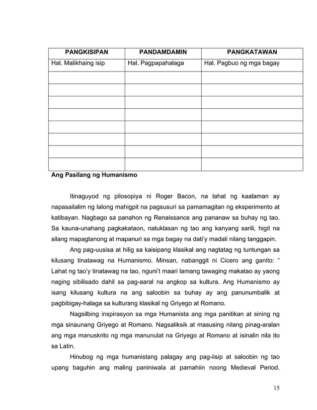 Modyul 11 ang renaissance muling pagsilang- | PDF