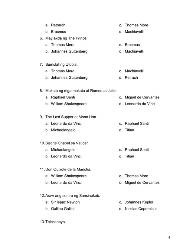 Modyul 11 ang renaissance muling pagsilang- | PDF