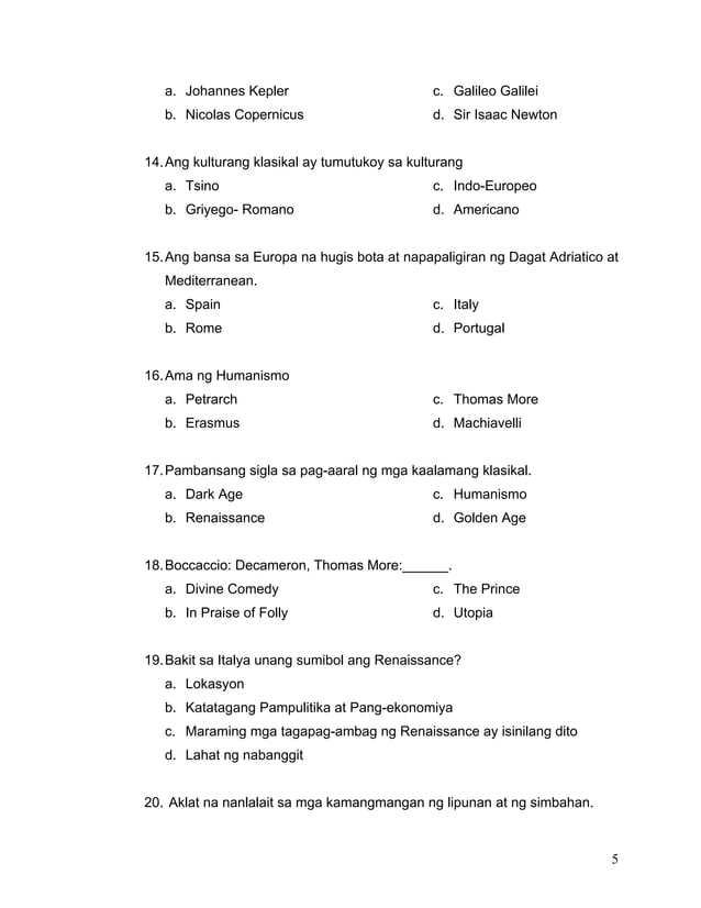 Modyul 11 ang renaissance muling pagsilang- | PDF