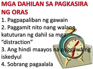 Modyul 12: Pamamahala ng Oras | PPTX