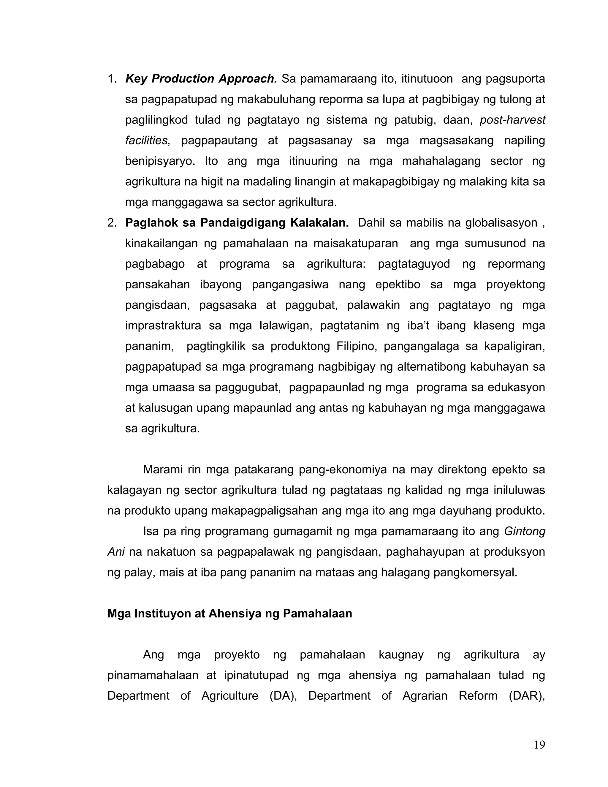 Modyul 12 sektor ng agrikultuta, industriya at pangangalak | PDF