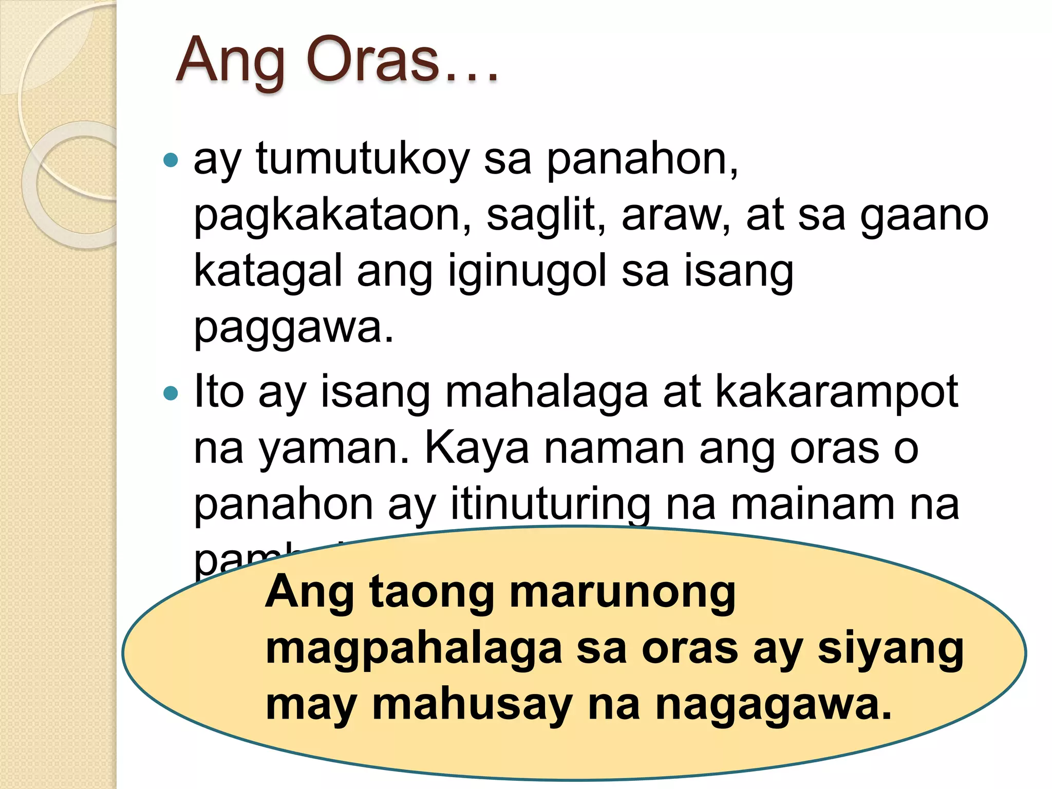 Modyul 12 pamamahala sa paggamit ng oras | PPTX