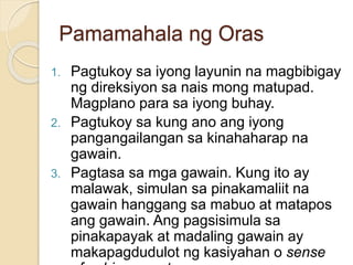 Modyul 12 pamamahala sa paggamit ng oras | PPTX