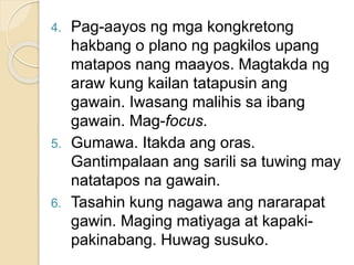 Modyul 12 pamamahala sa paggamit ng oras | PPTX