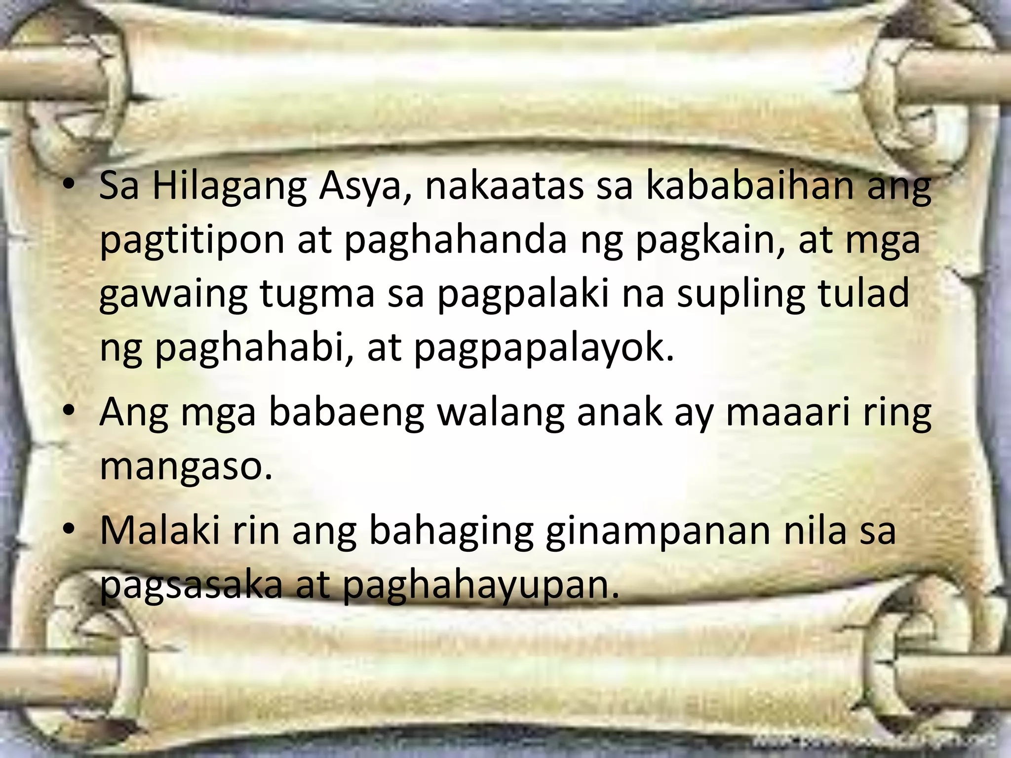Modyul 13 kababaihang asyano sa sinaunang panahon | PPTX