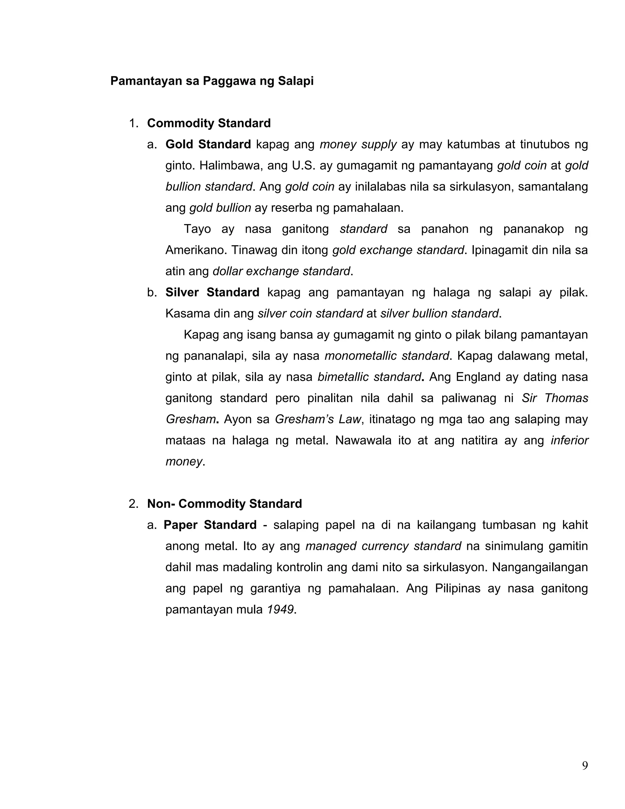 Modyul 14 patakaran sa pananalapi | PDF