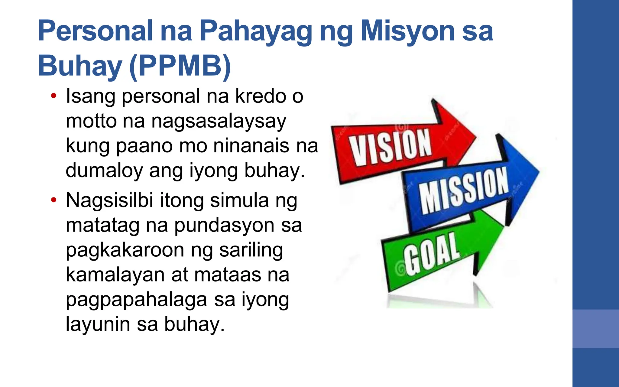 Modyul14-PERSONAL NA PAHAYAG NG MISYON SA BUHAY.pptx