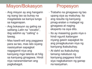 Modyul 14 Personal na Pahayag ng Misyon sa Buhay | PPTX