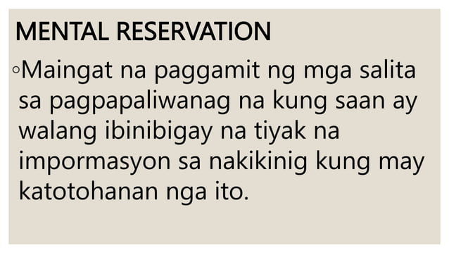 Mga Isyung Moral sa Kawalan ng Paggalang sa Katotohanan | PPTX