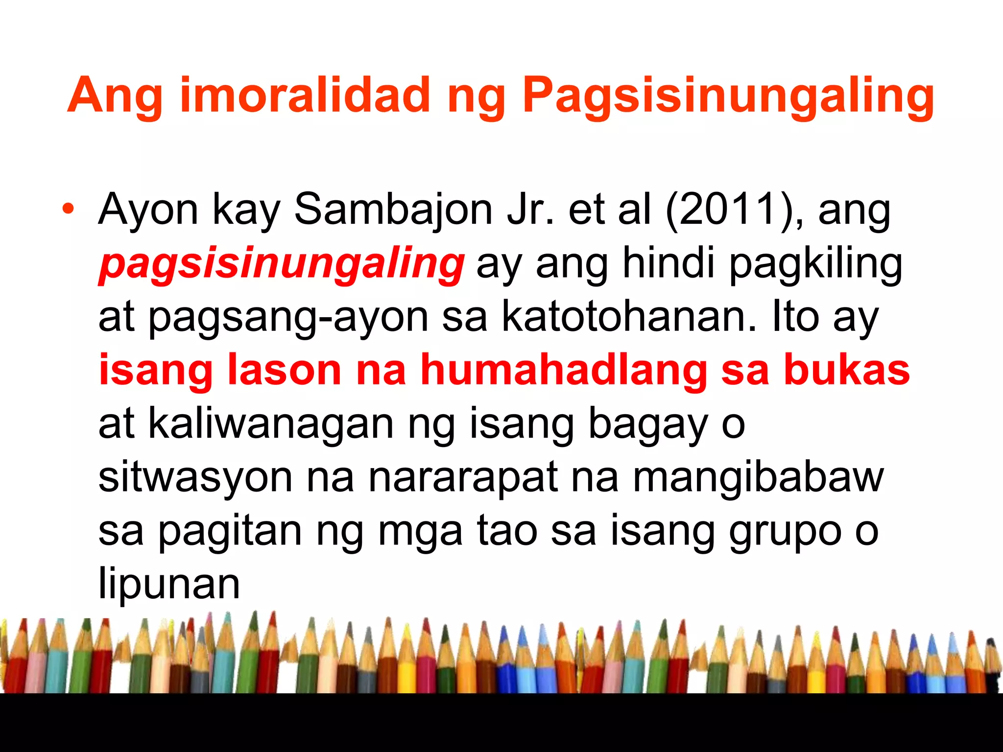 Modyul 15 Mga isyung moral tungkol sa kawalan ng paggalang sa katotohanan | PPTX