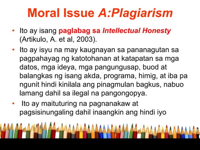 Modyul 15 Mga isyung moral tungkol sa kawalan ng paggalang sa katotohanan | PPTX
