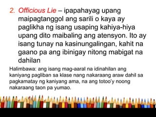 Modyul 15 Mga isyung moral tungkol sa kawalan ng paggalang sa ...