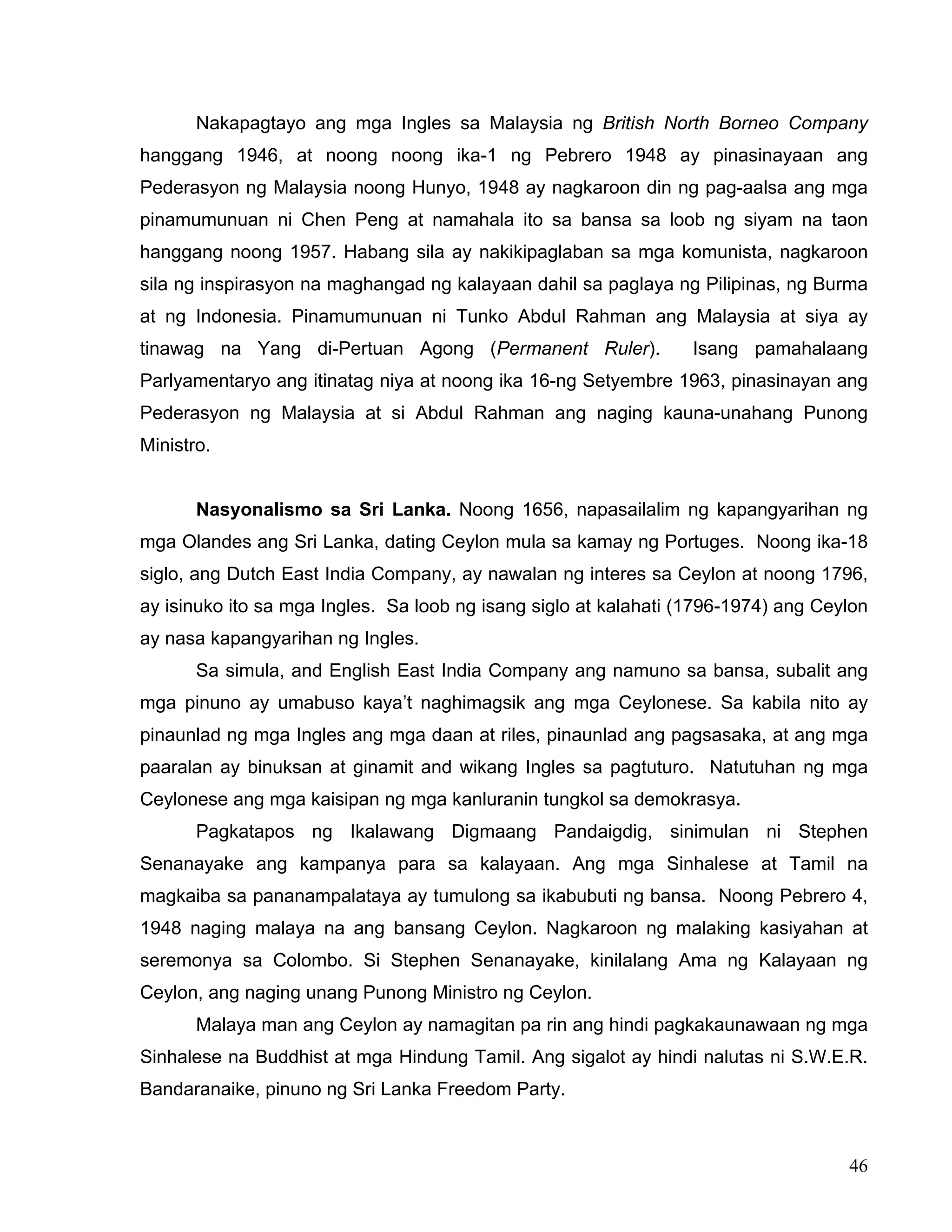 Modyul 16 ang pag-unlad ng nasyonalismo | PDF
