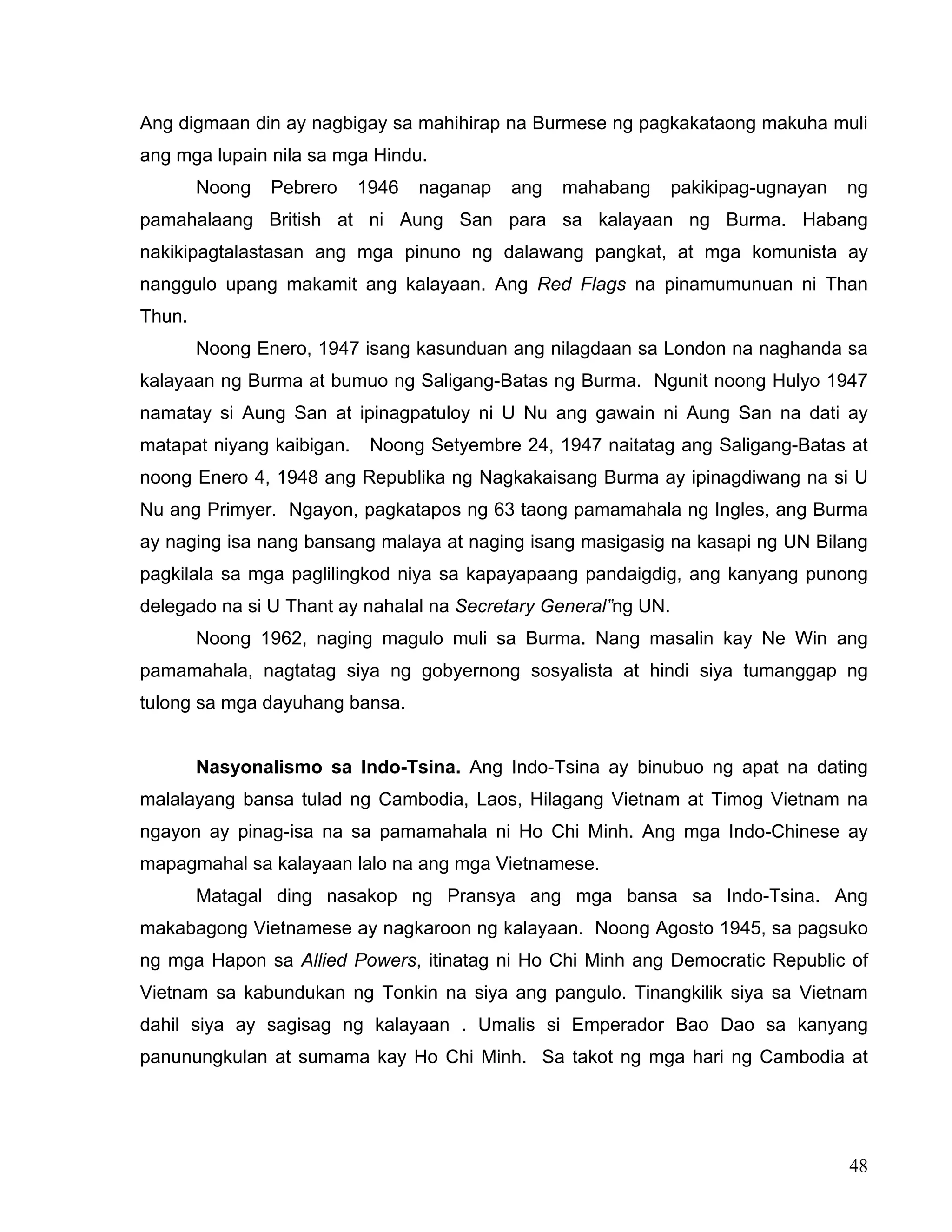 Modyul 16 ang pag-unlad ng nasyonalismo | PDF