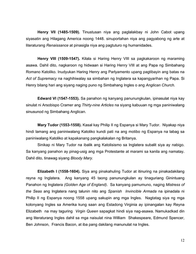 Modyul 16 ang pag-unlad ng nasyonalismo | PDF