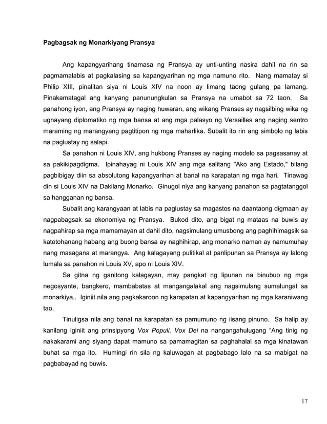 Modyul 16 ang pag-unlad ng nasyonalismo | PDF