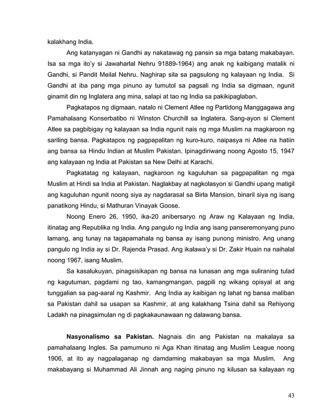 Modyul 16 ang pag-unlad ng nasyonalismo | PDF