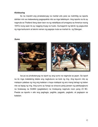 Modyul 16 sining ng teatro at ang martial arts sa asya | PDF