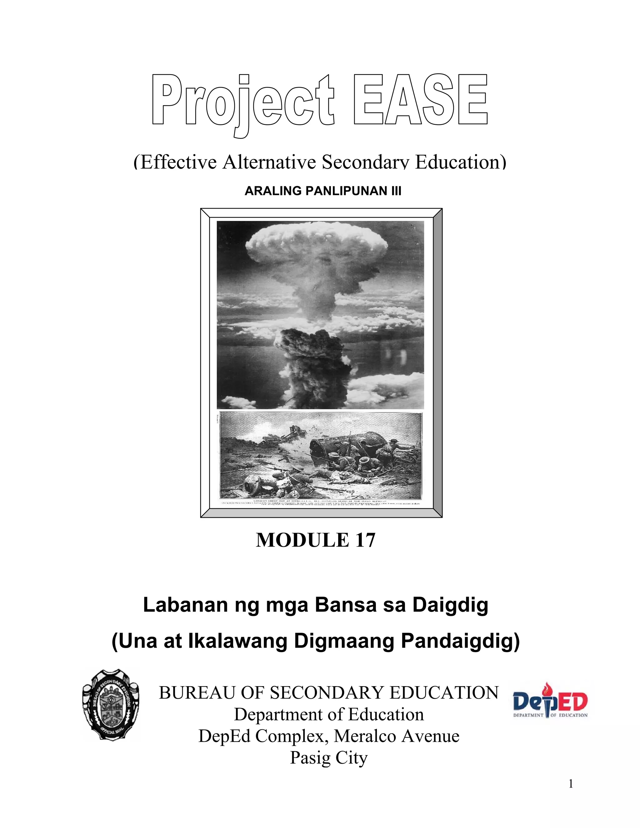 Modyul 17 labanan ng mga bansa sa daigdig | PDF