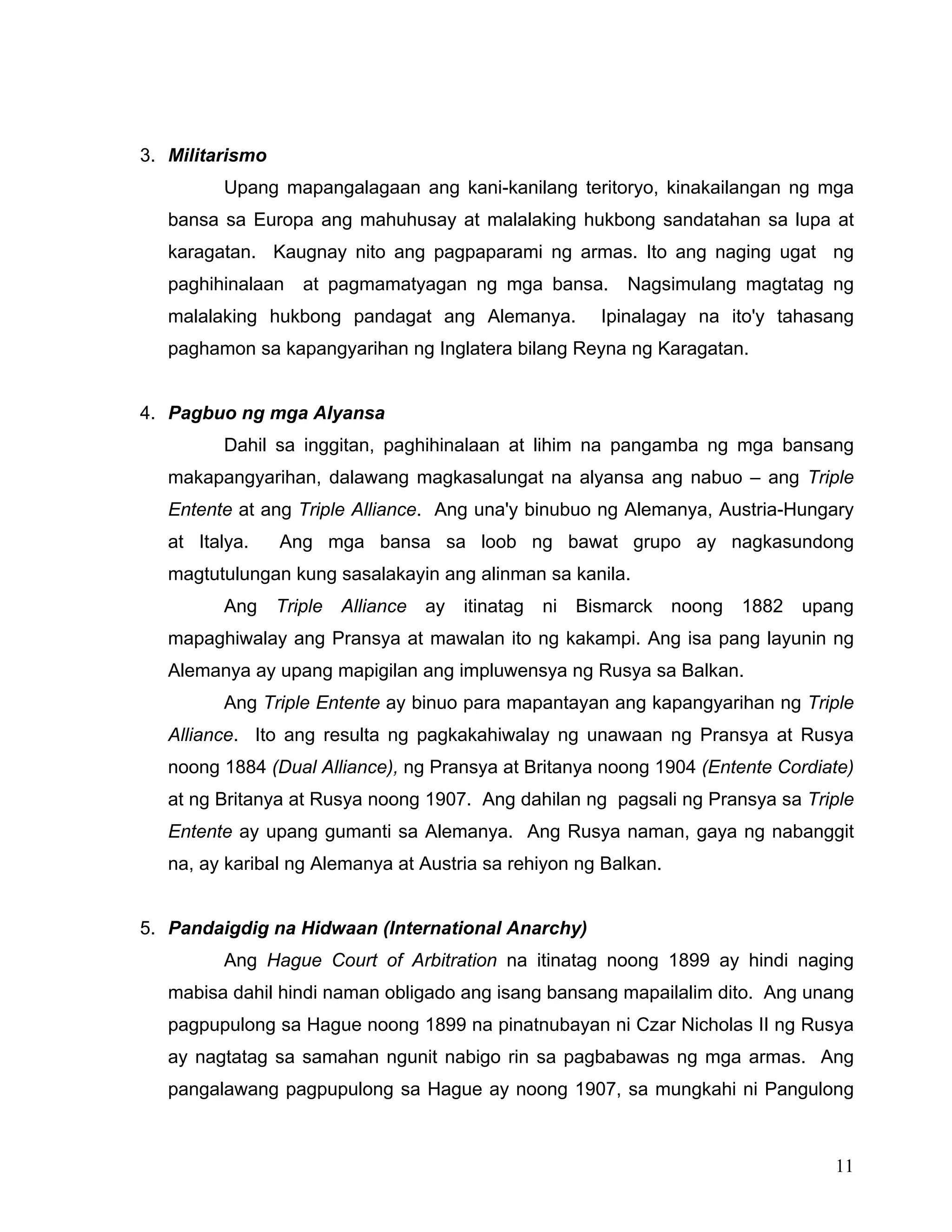 Modyul 17 labanan ng mga bansa sa daigdig | PDF