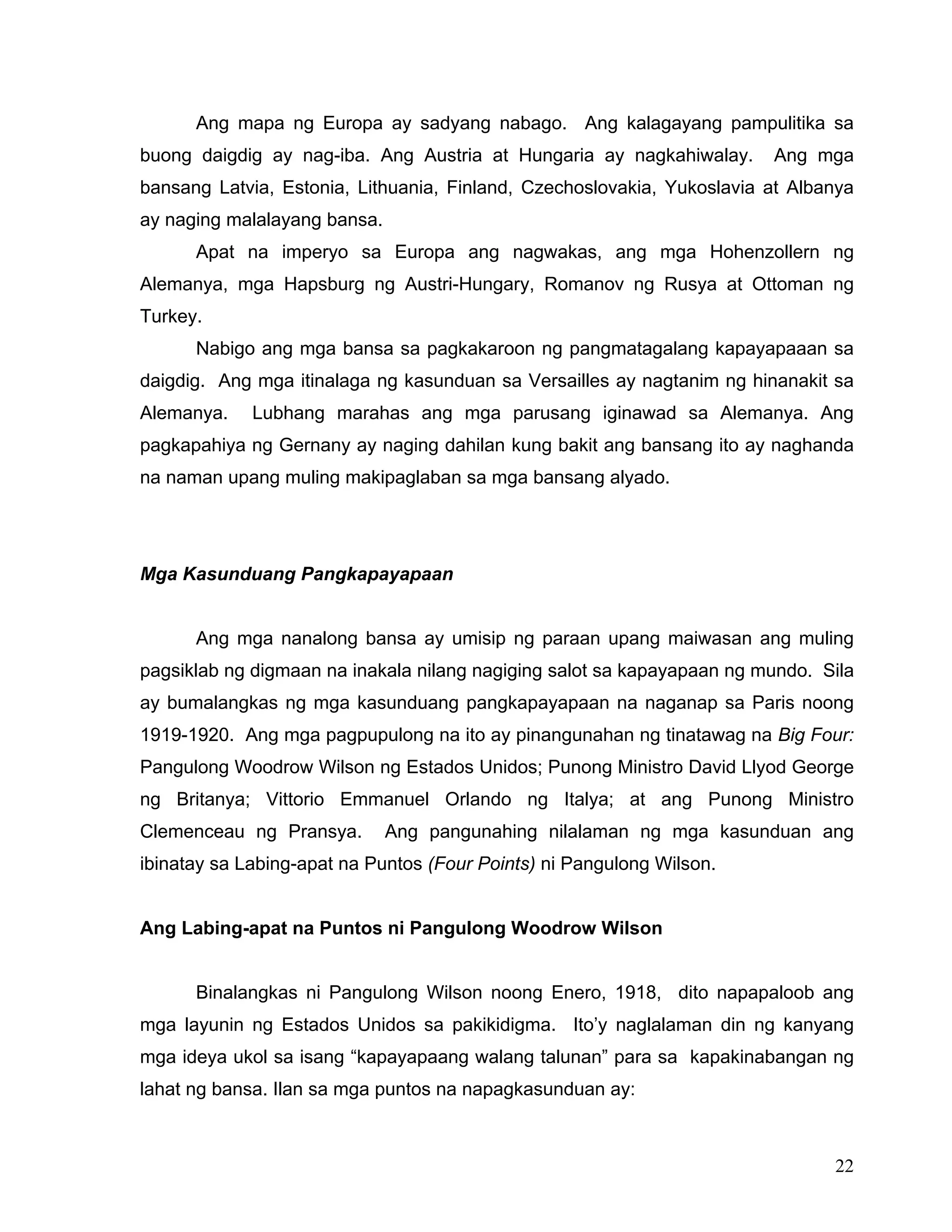 Modyul 17 labanan ng mga bansa sa daigdig | PDF