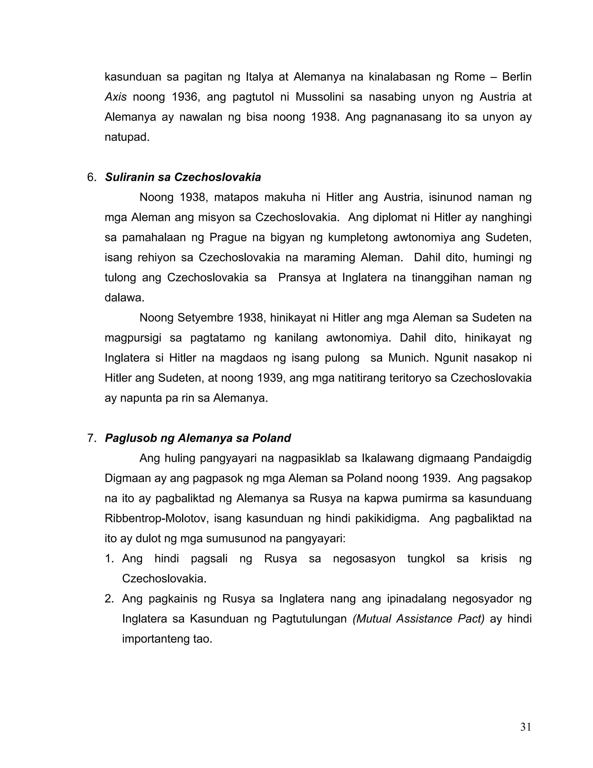 Modyul 17 labanan ng mga bansa sa daigdig | PDF