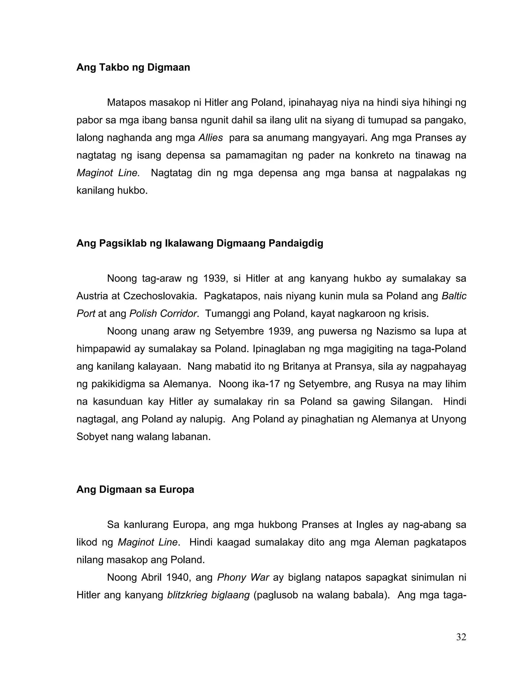 Modyul 17 labanan ng mga bansa sa daigdig | PDF