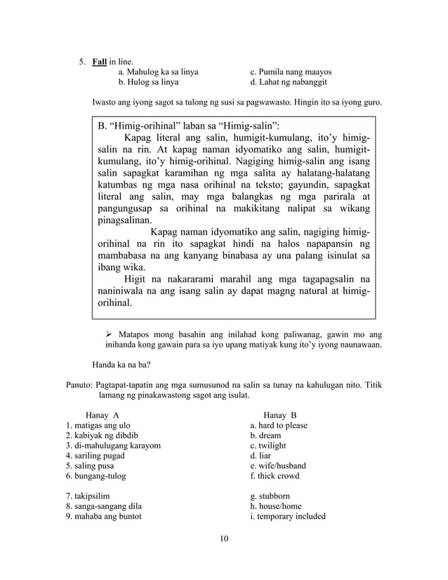 Modyul 17 pagsasaling wika | PDF