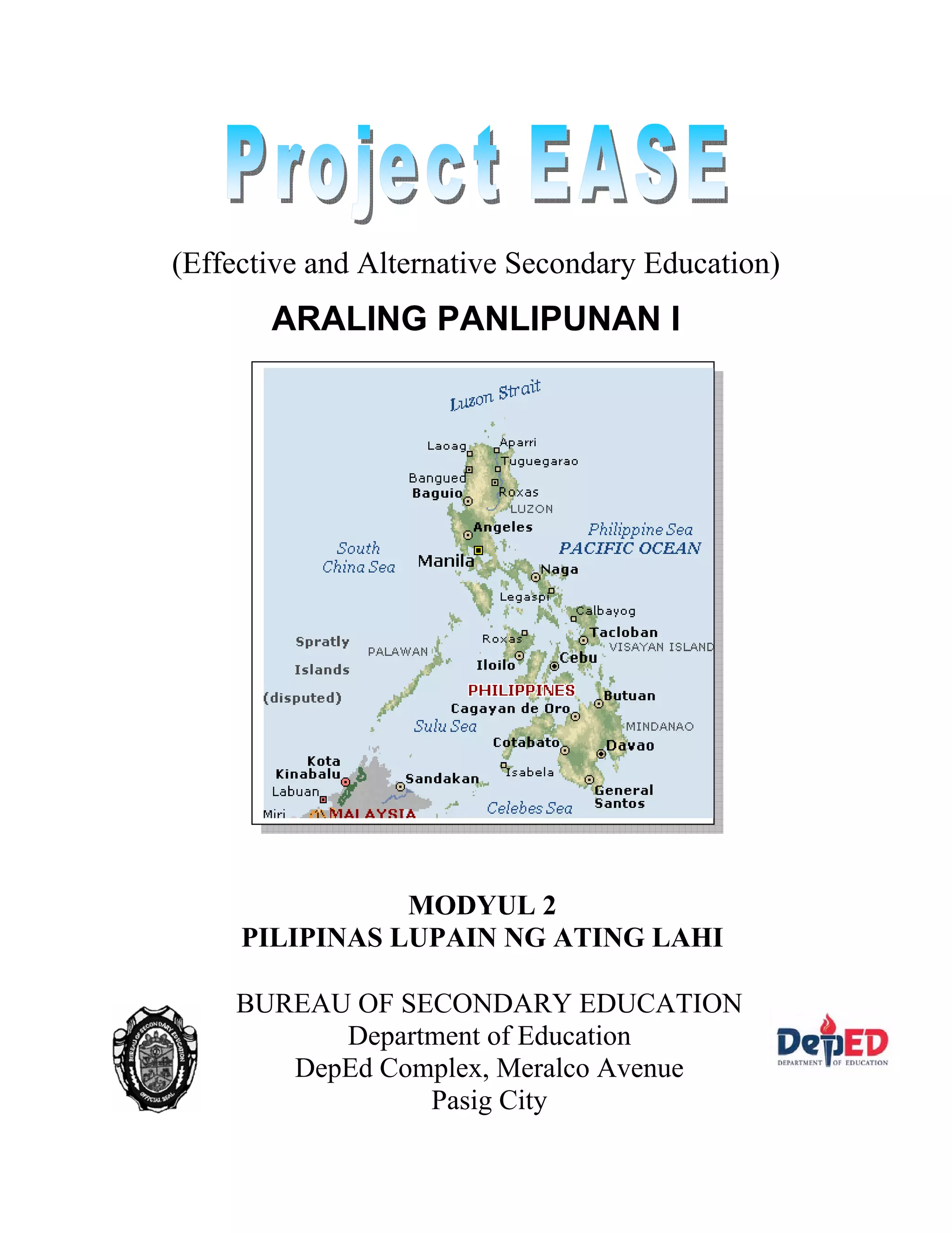 Modyul 2 pilipinas lupain ng ating lahi | PDF