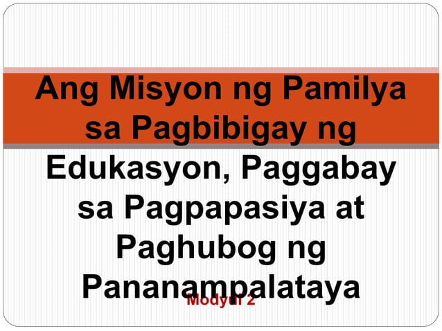 EsP 8 Modyul 2 | PPTX