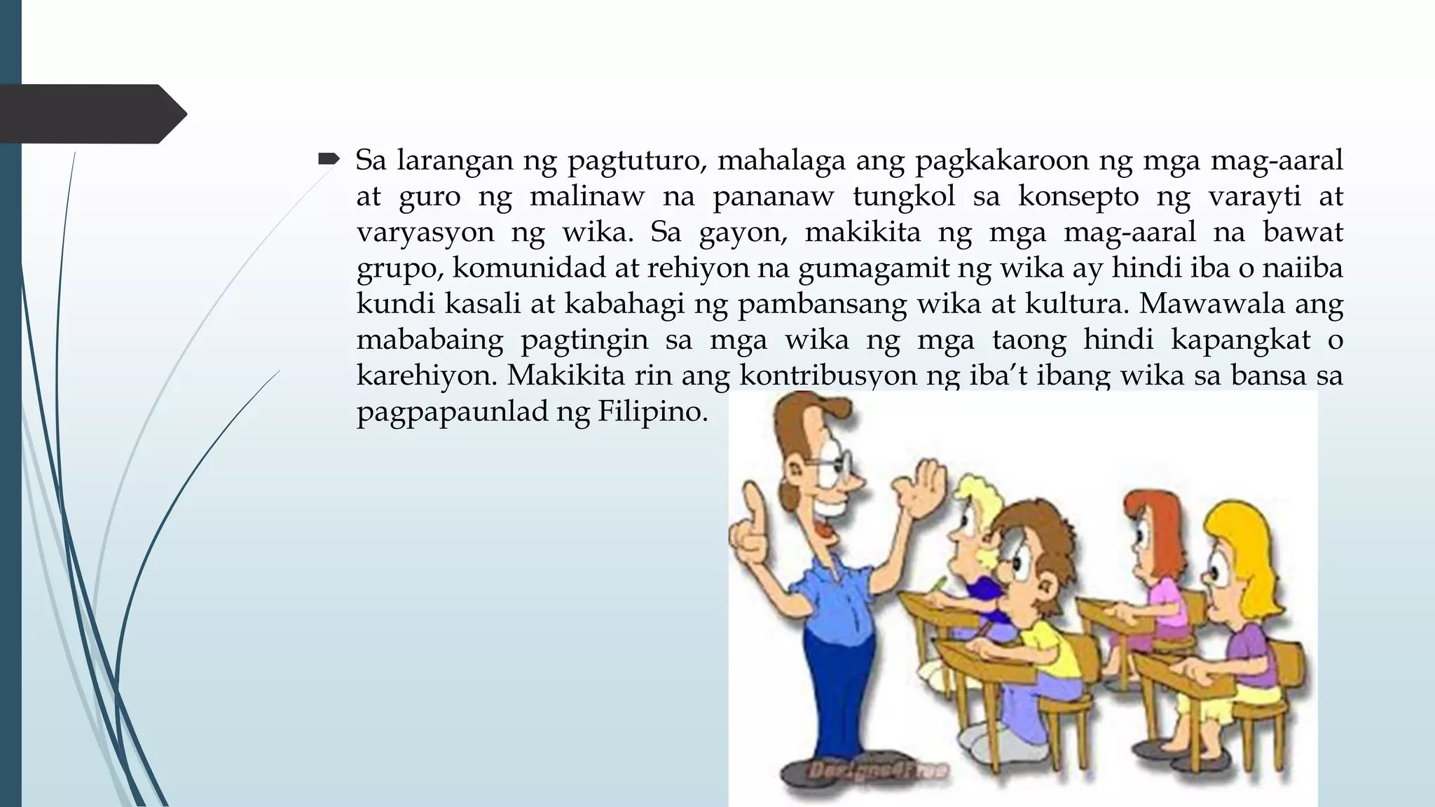 GE 5 - YUNIT 2: VARYASYON AT REHISTRO NG WIKA | PPTX