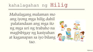 Modyul 3: Pagpapaunlad ng Hilig | PPTX