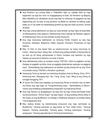 Modyul 3 sinaunang kabihasnan sa asya | PDF