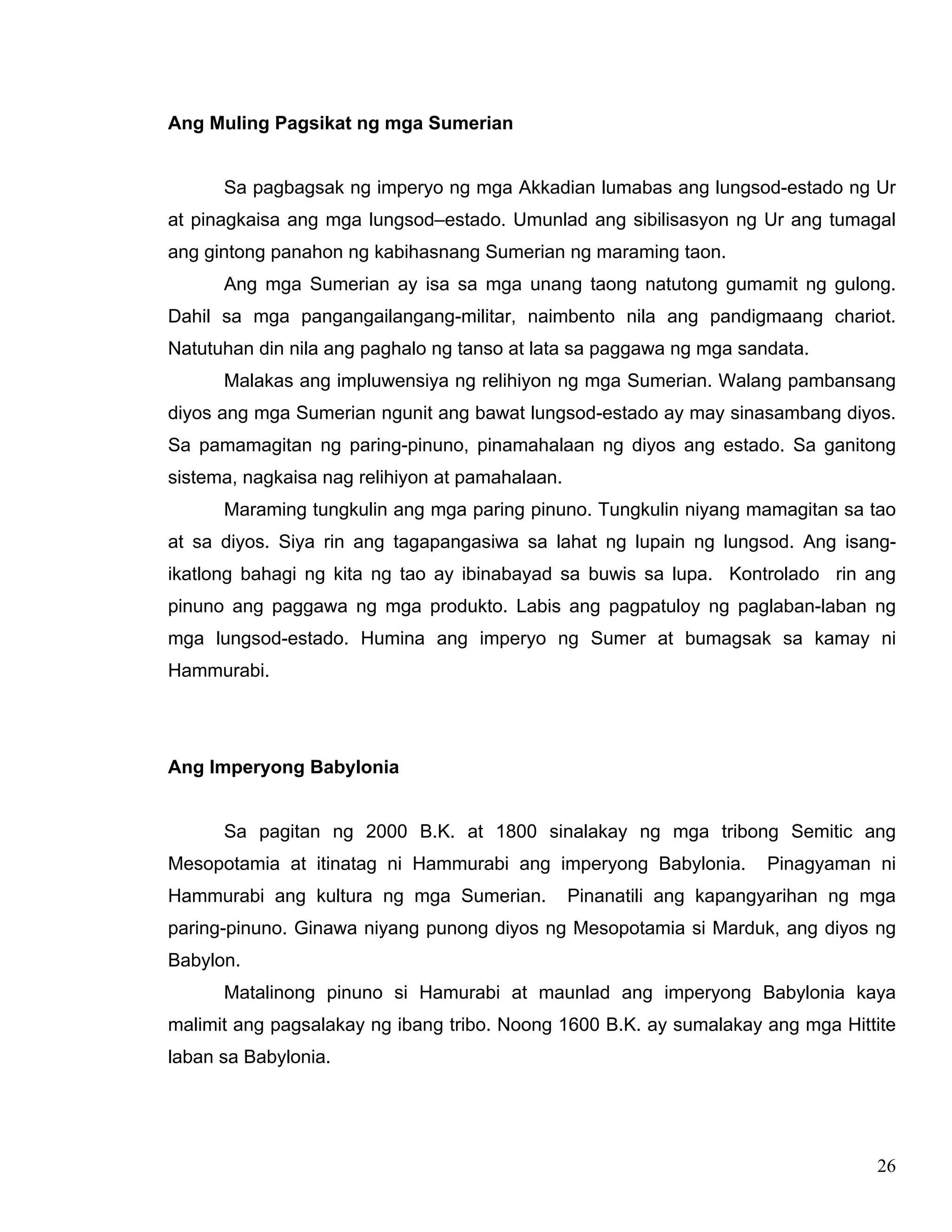 Modyul 3 sinaunang kabihasnan sa asya | PDF