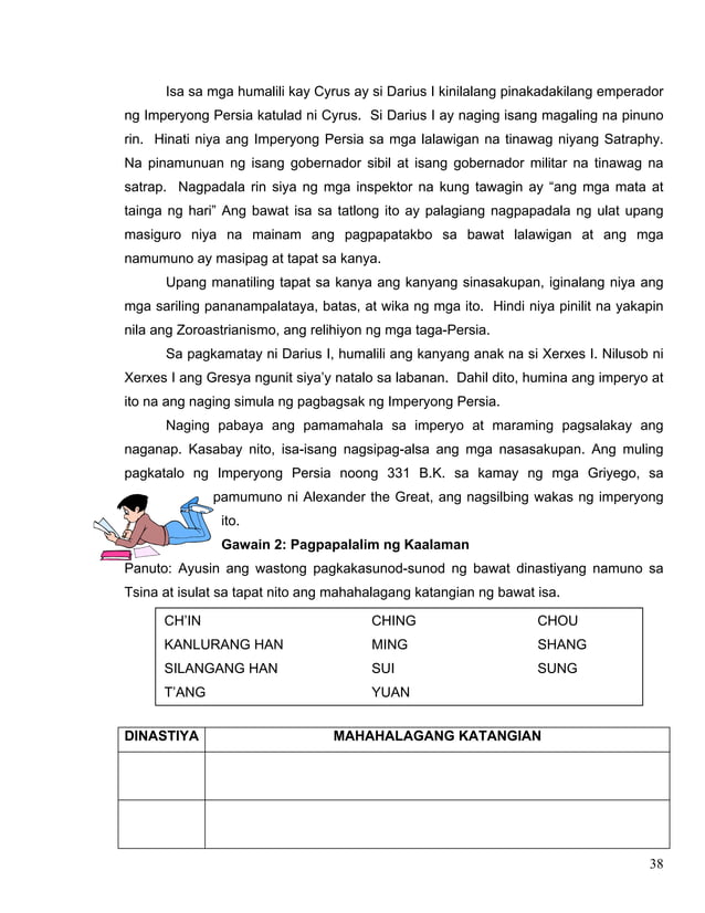 Modyul 3 sinaunang kabihasnan sa asya | PDF