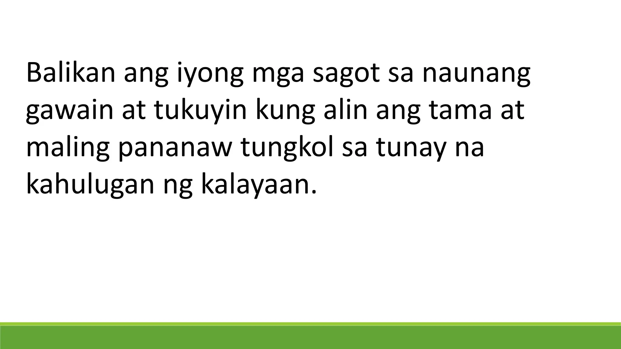Modyul 4. Ang Mapanagutang Paggamit ng Kalayaan | PPTX