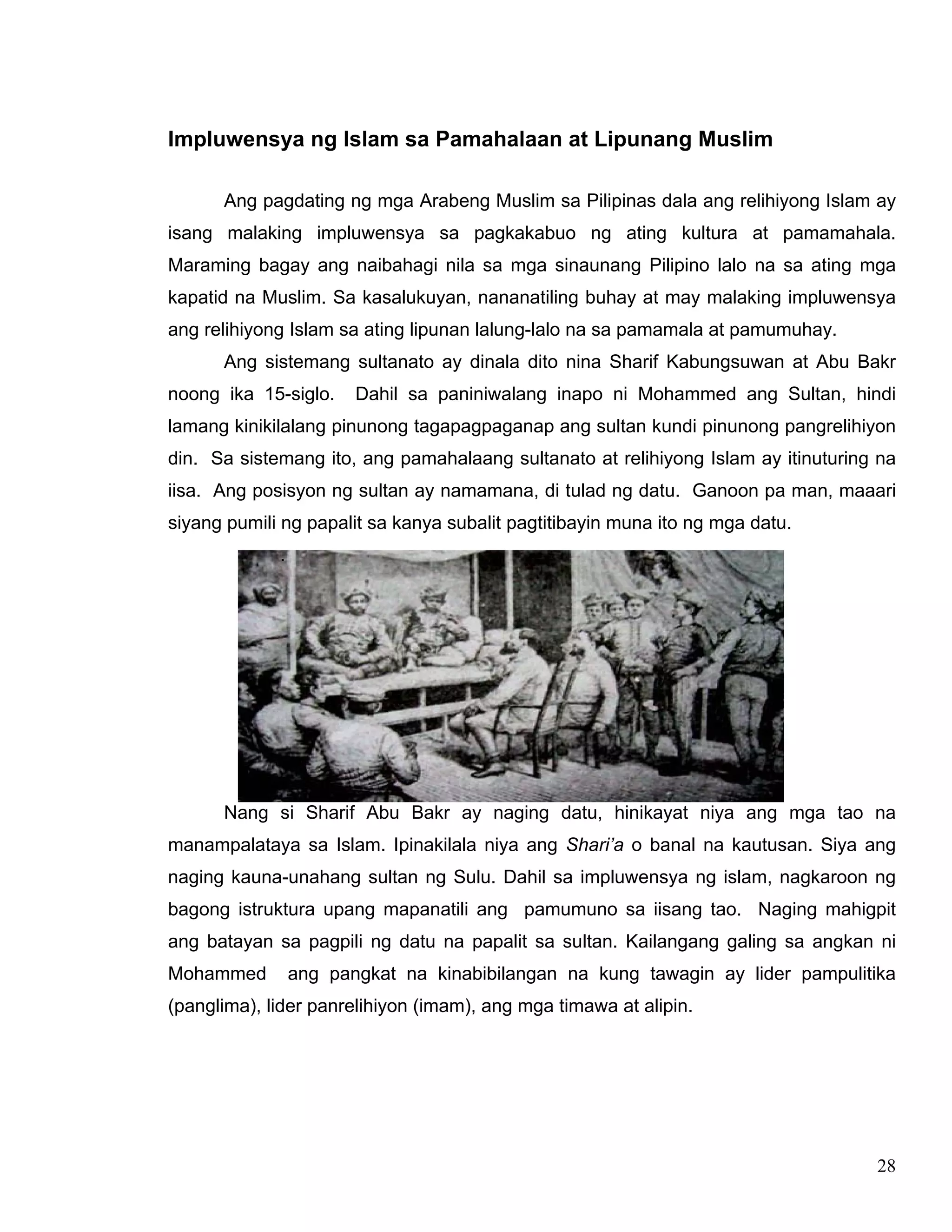 Modyul 4 ang kalinangang pilipino sa panahon ng barangay | PDF