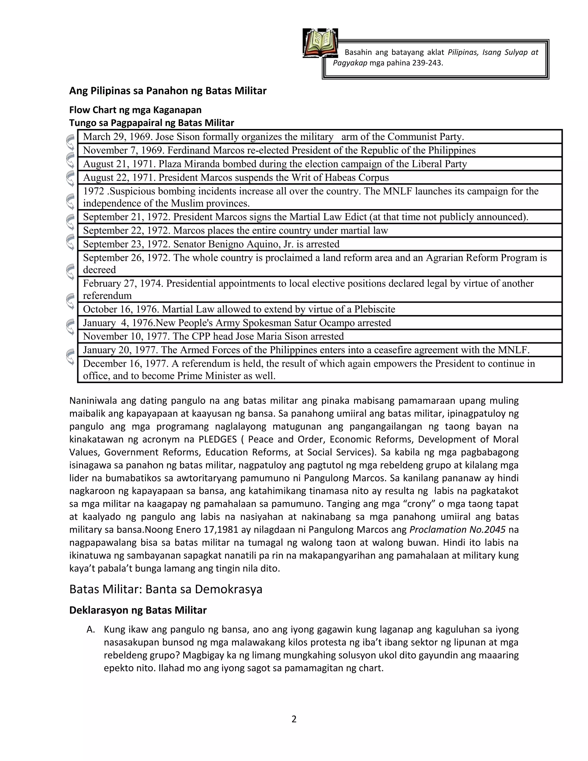 Modyul 4 batas militar learners module a.del rosario | PDF