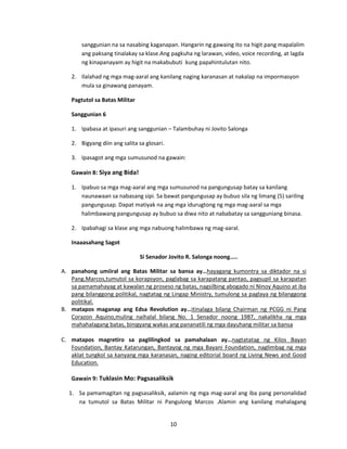 Modyul 4 batas militar teachers guide a.del rosario | PDF