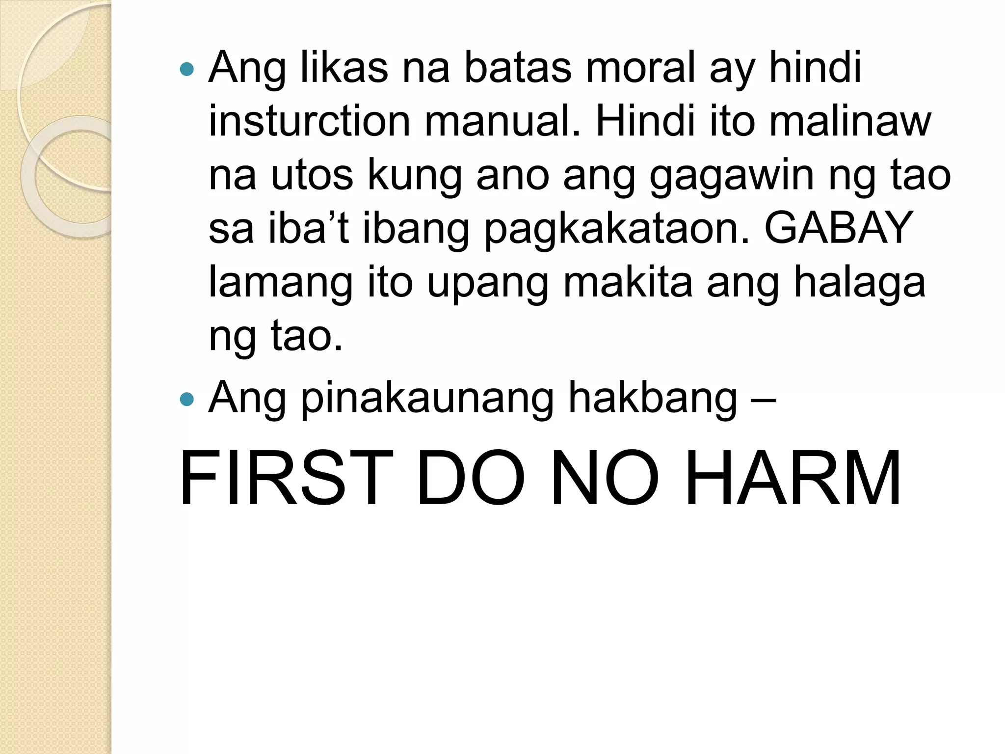 Modyul 5 mga batas na nakabatay sa likas na batas moral | PPTX