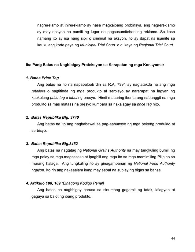 Modyul 5 pagkonsumo | PDF