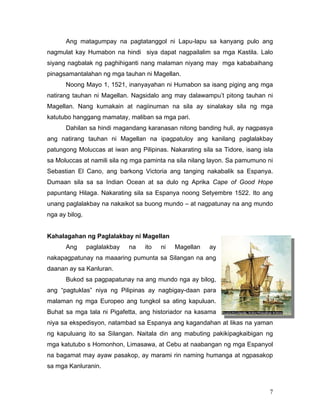 Modyul 5 ang pagdating ng mga kastila | PDF