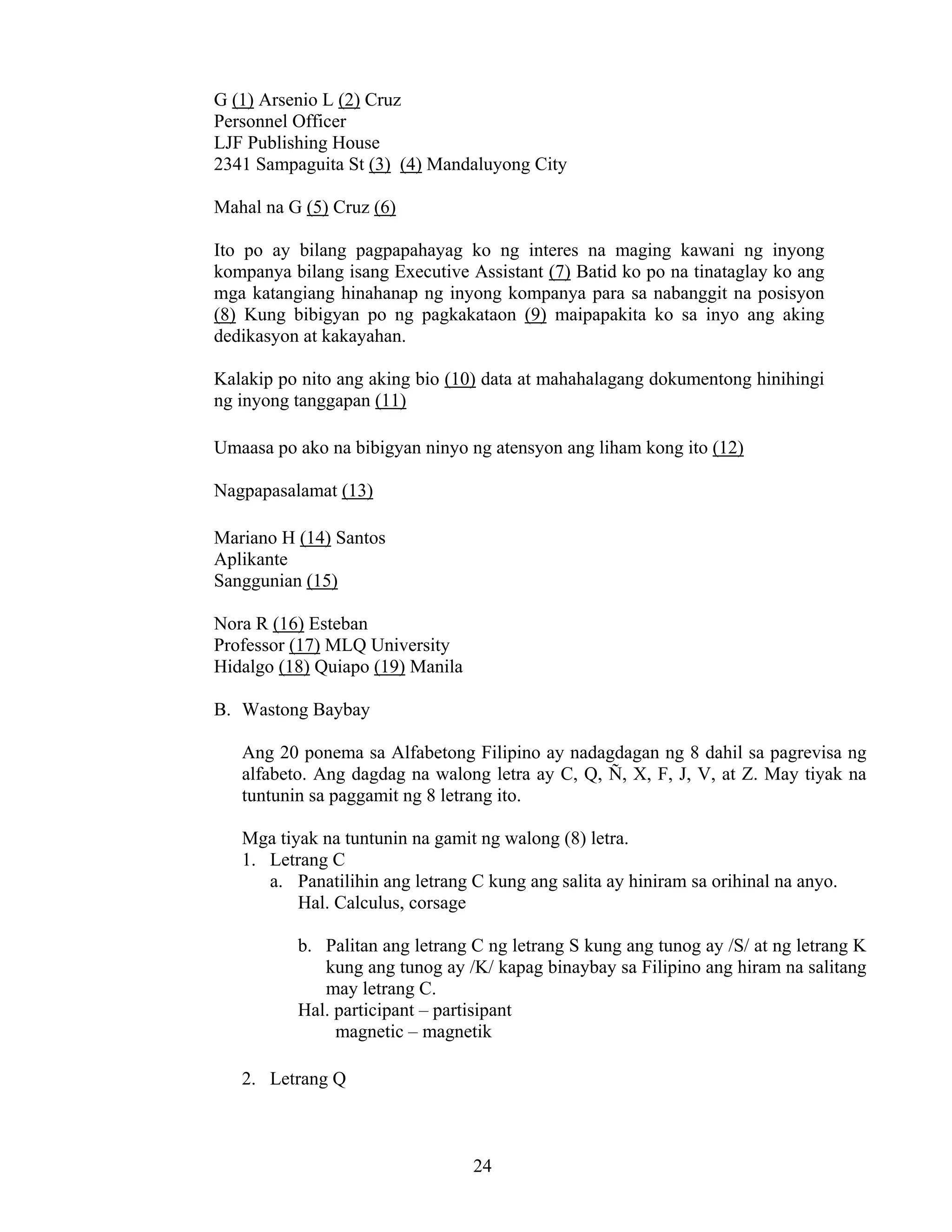 Modyul 5 pagsulat ng liham pangangalakal na nag-aaplay sa t | PDF
