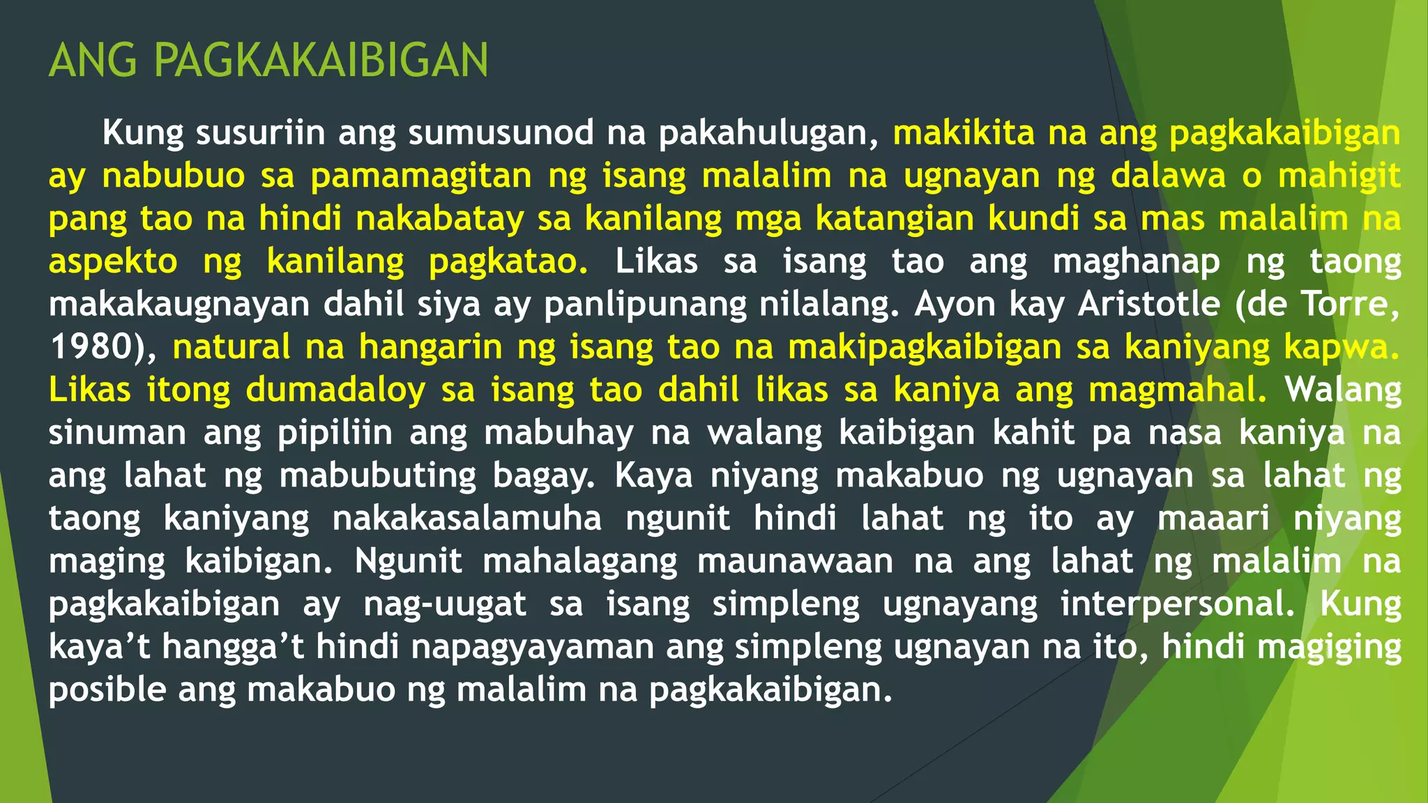 Modyul 6 - Pakikipagkaibigan | PPTX