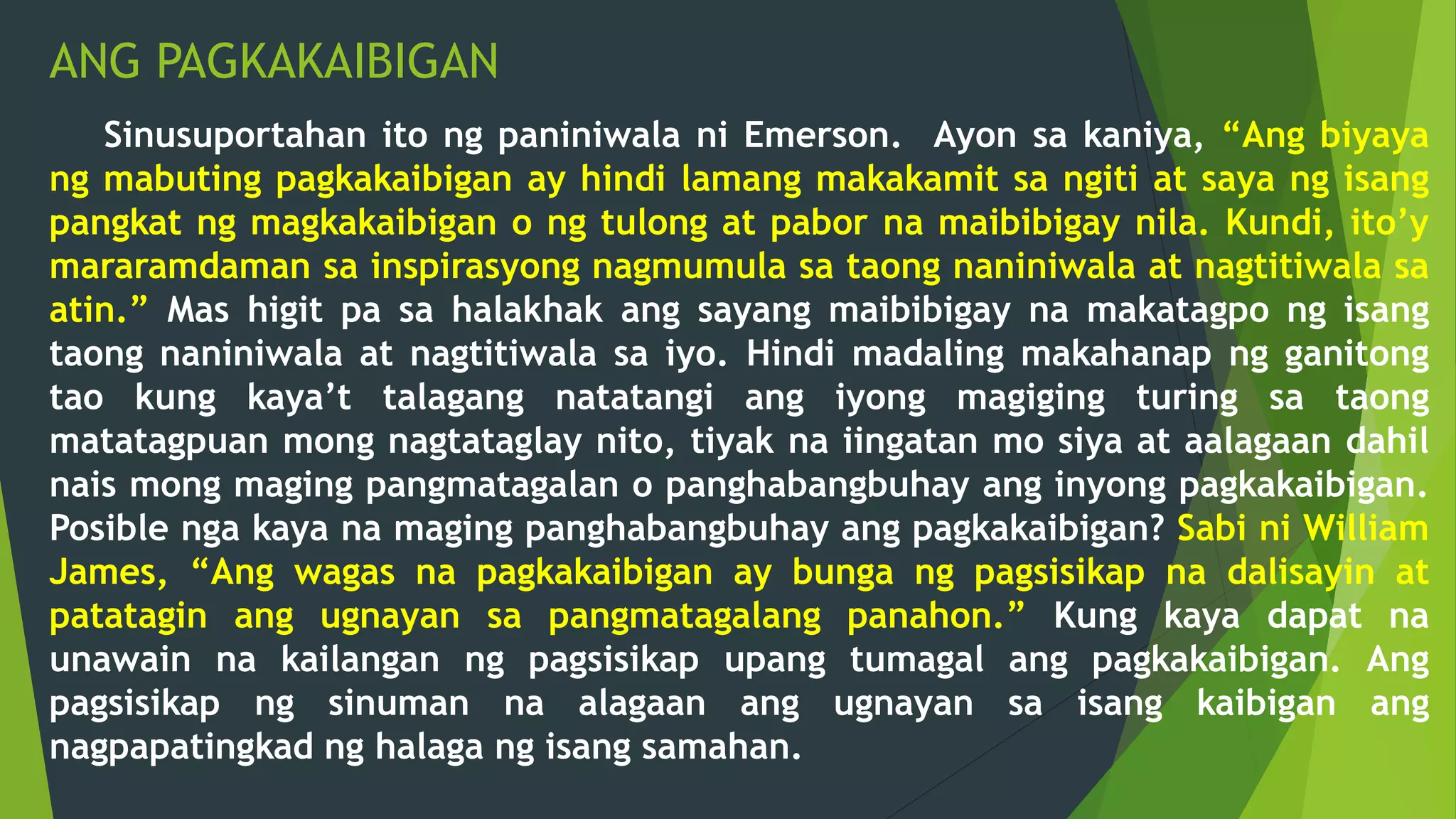 Modyul 6 - Pakikipagkaibigan | PPTX