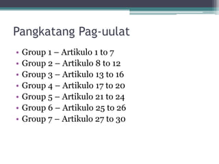 Modyul 6 karapatan at tungkulin | PPTX