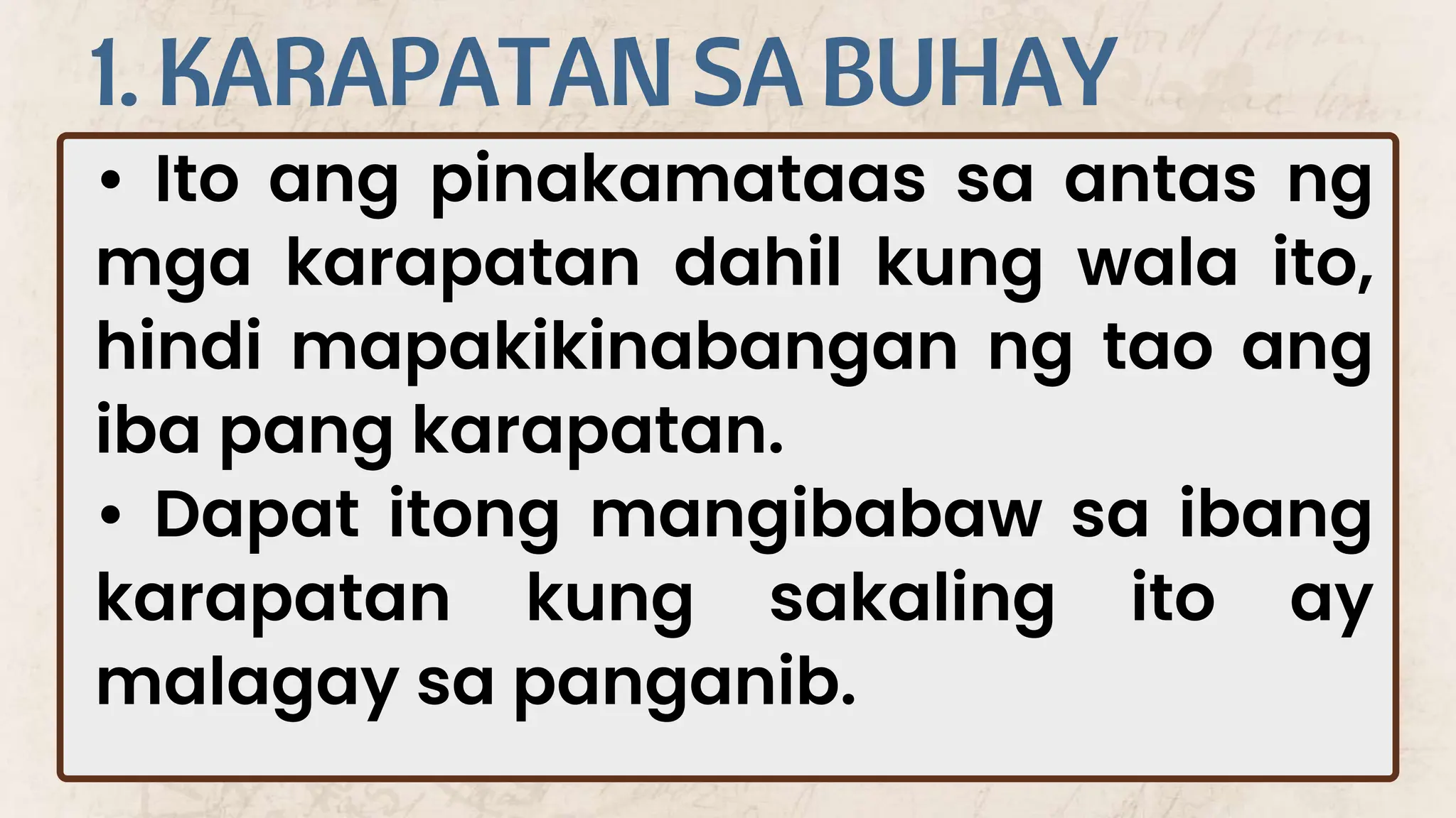 ESP - 9 MODYUL 6 : KARAPATAN AT TUNGKULIN | PPTX