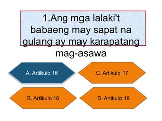 Modyul6 : Karapatan at Tungkulin | PPTX